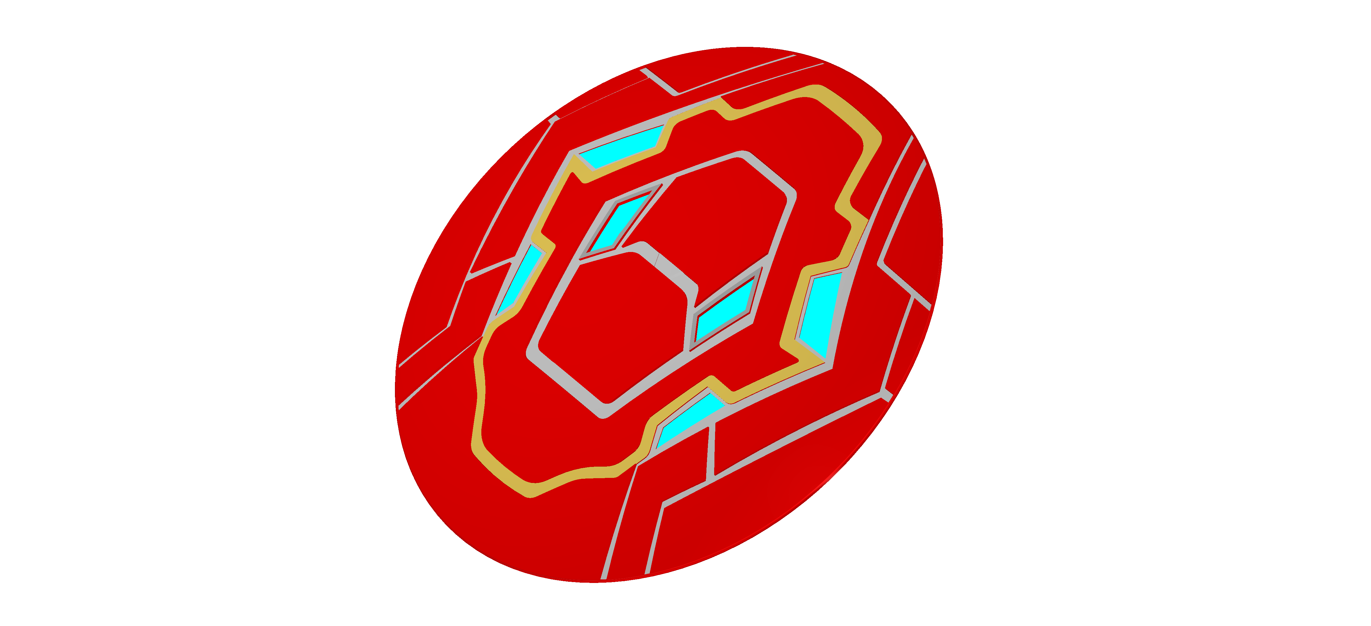 3D file Ironman Nano Shield Round | Avengers : Infinity War | Wall ...