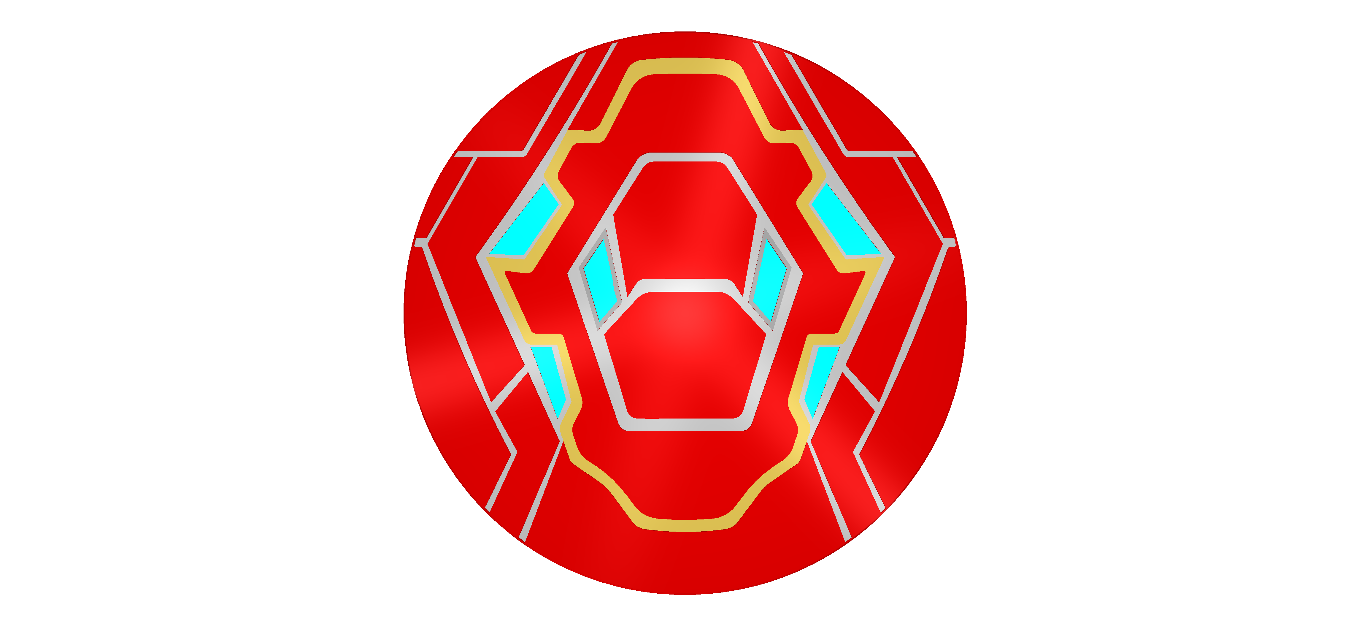 3D file Ironman Nano Shield Round | Avengers : Infinity War | Wall ...
