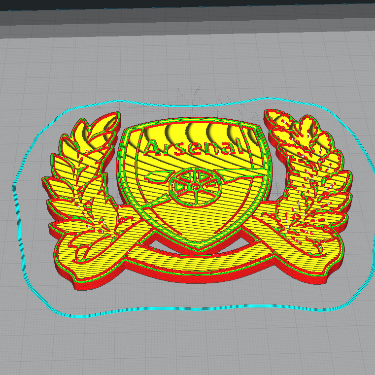 STL file Arsenal badge wall decoration・Design to download and 3D print ...