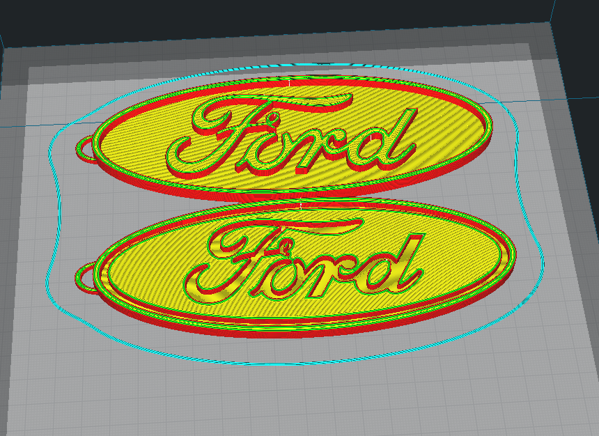 STL file FORD KEYCHAINS・3D print design to download・Cults