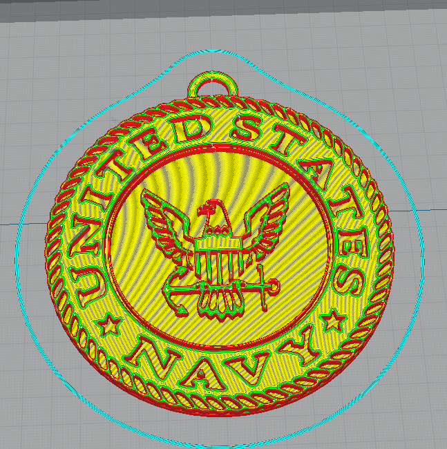 STL file US NAVY KEYCHAIN・3D printing design to download・Cults