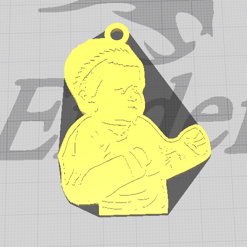 STL file Mini Khabib - Hasbulla Keychain・3D printer model to download・Cults