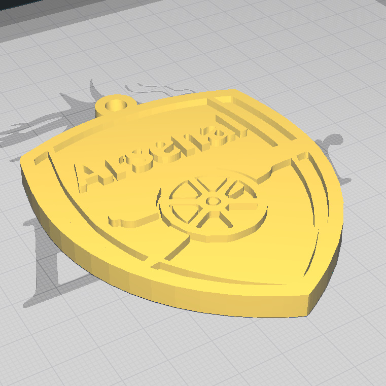 STL file Arsenal Logo Keychain・3D print object to download・Cults