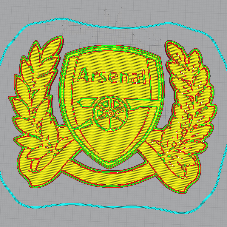 STL file Arsenal badge wall decoration・Design to download and 3D print ...