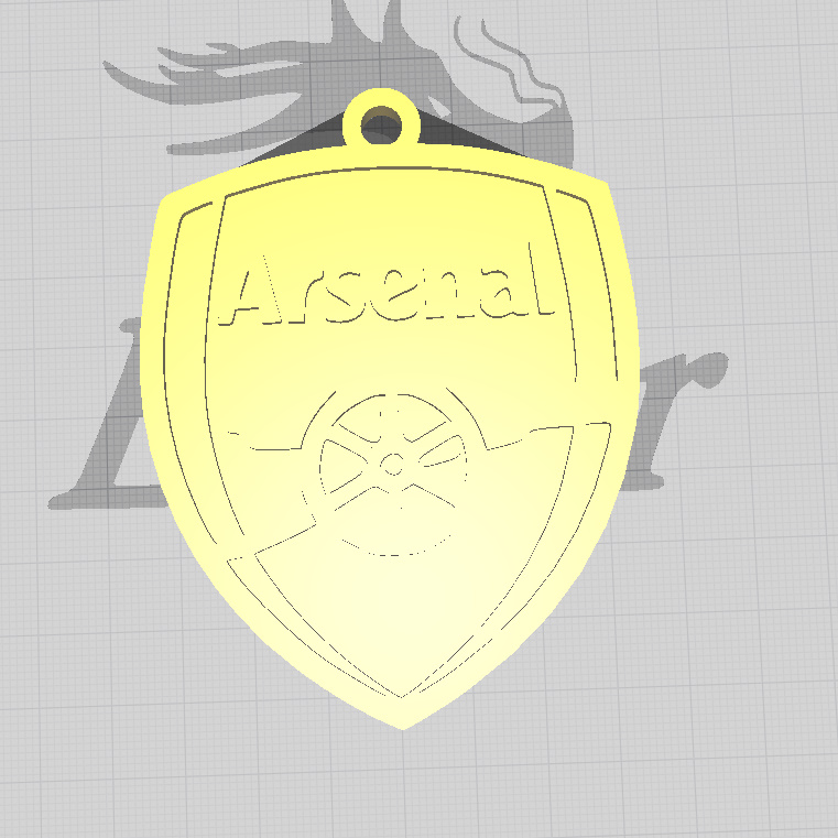STL file Arsenal Logo Keychain・3D print object to download・Cults