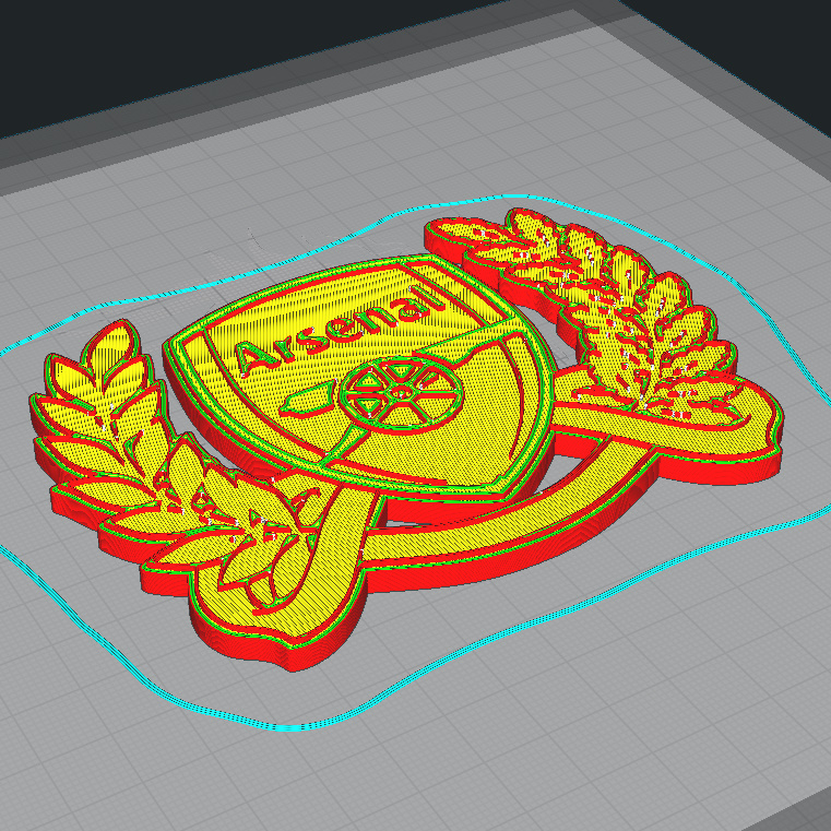 STL file Arsenal badge wall decoration・Design to download and 3D print ...