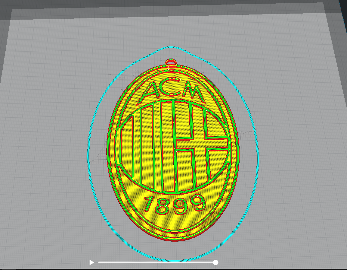 Fichier STL Logo de l'AC Milan・Modèle à télécharger et à imprimer en 3D ...