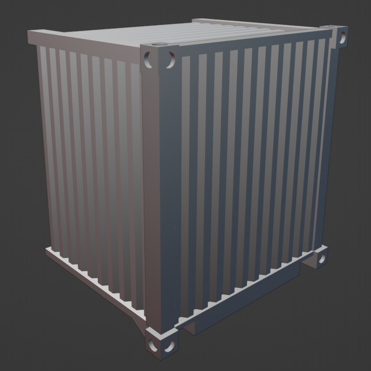 STL file N Scale 53ft Shipping container Addon Pieces 🎲・3D printing template to download・Cults