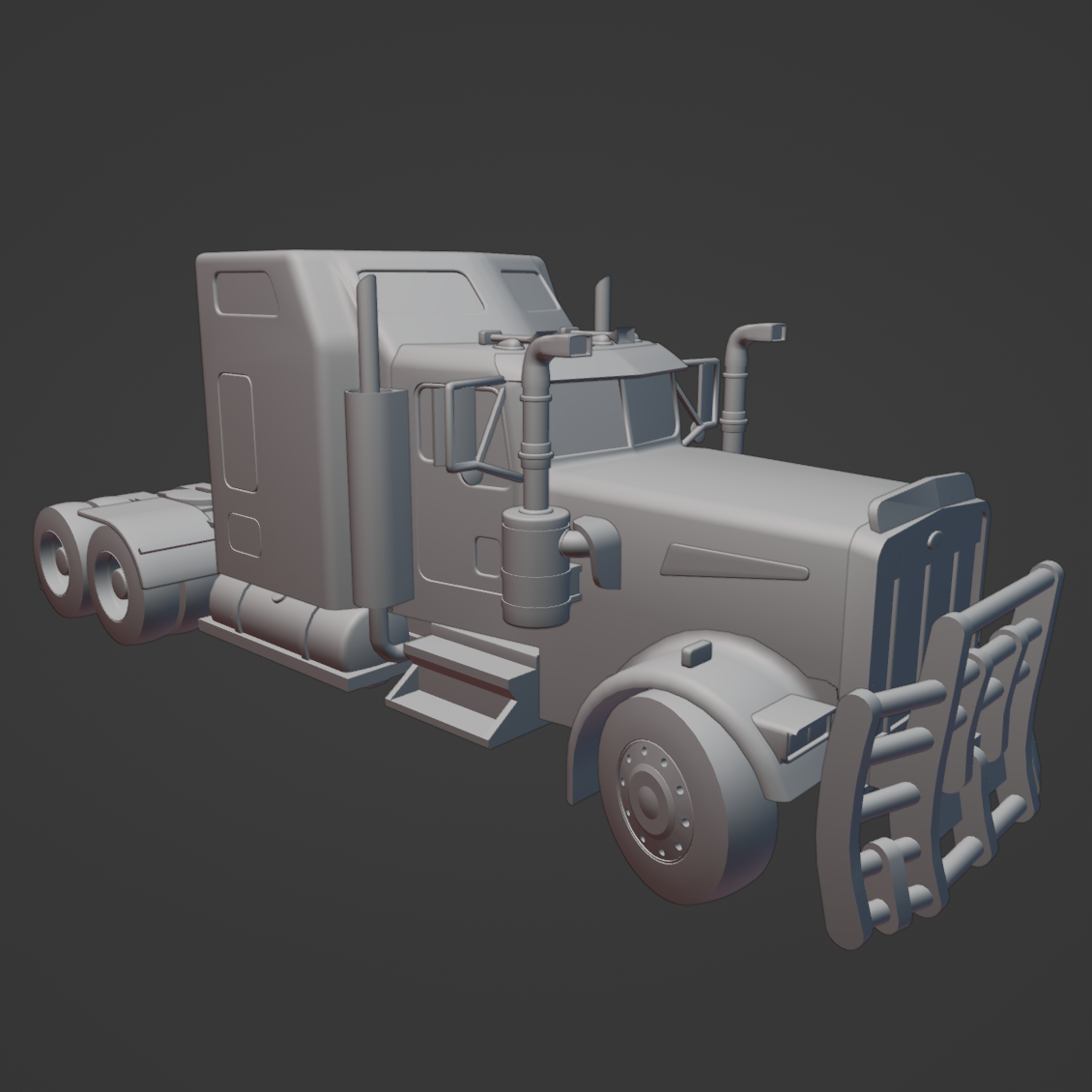 STL file N Scale Semi Cab Unit (c)・3D print design to download・Cults