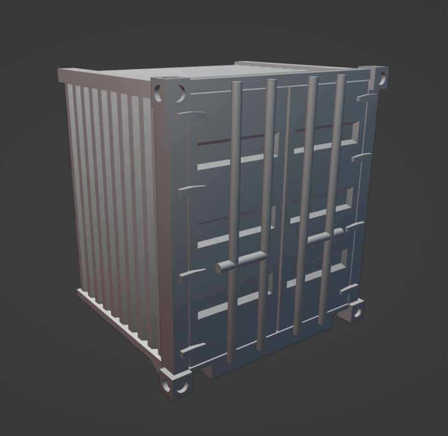 STL file N Scale 53ft Shipping container Addon Pieces 🎲・3D printing template to download・Cults