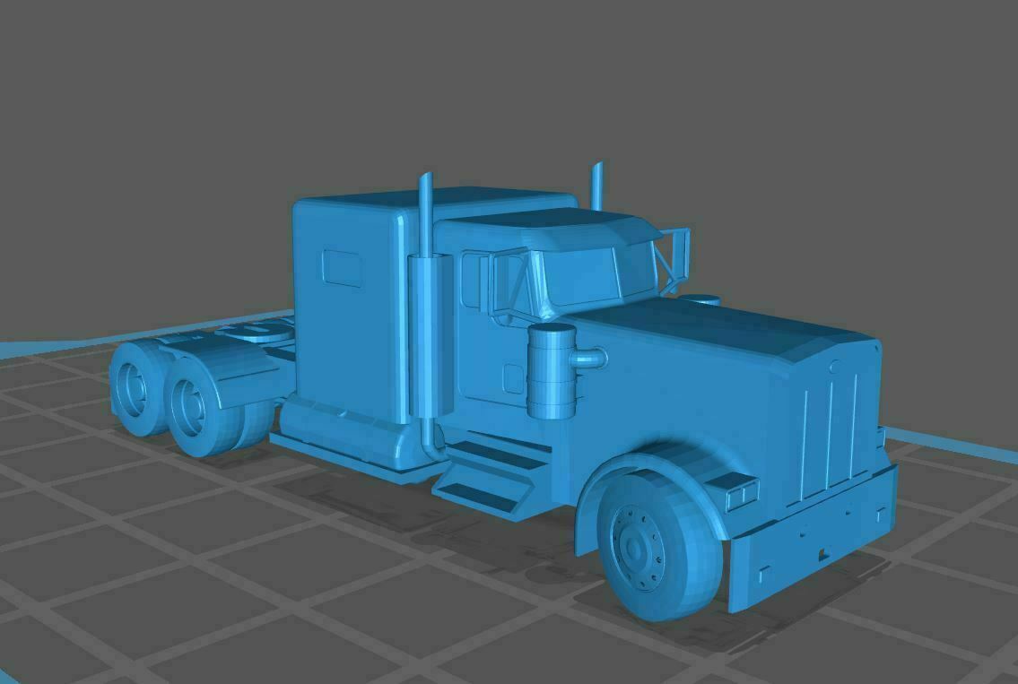 STL file N Scale Semi Cab Unit (a)・3D print model to download・Cults