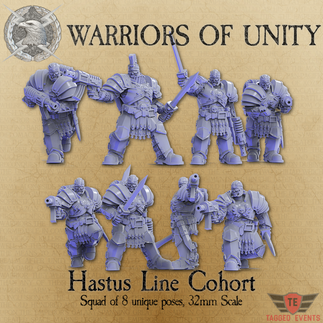 STL file Warriors of Unity - Hastus Squad ⚔️・3D printable model to ...