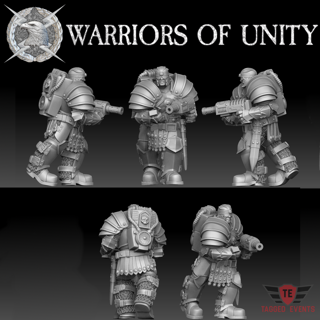 STL file Warriors of Unity - Hastus Squad ⚔️・3D printable model to ...