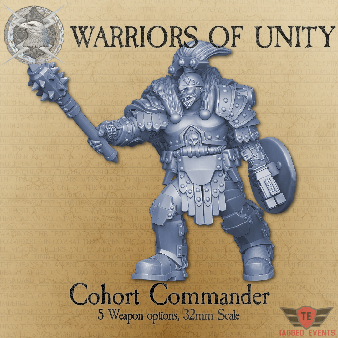 STL file Warriors of Unity - Cohort Commander ⚔️・3D printing model to ...