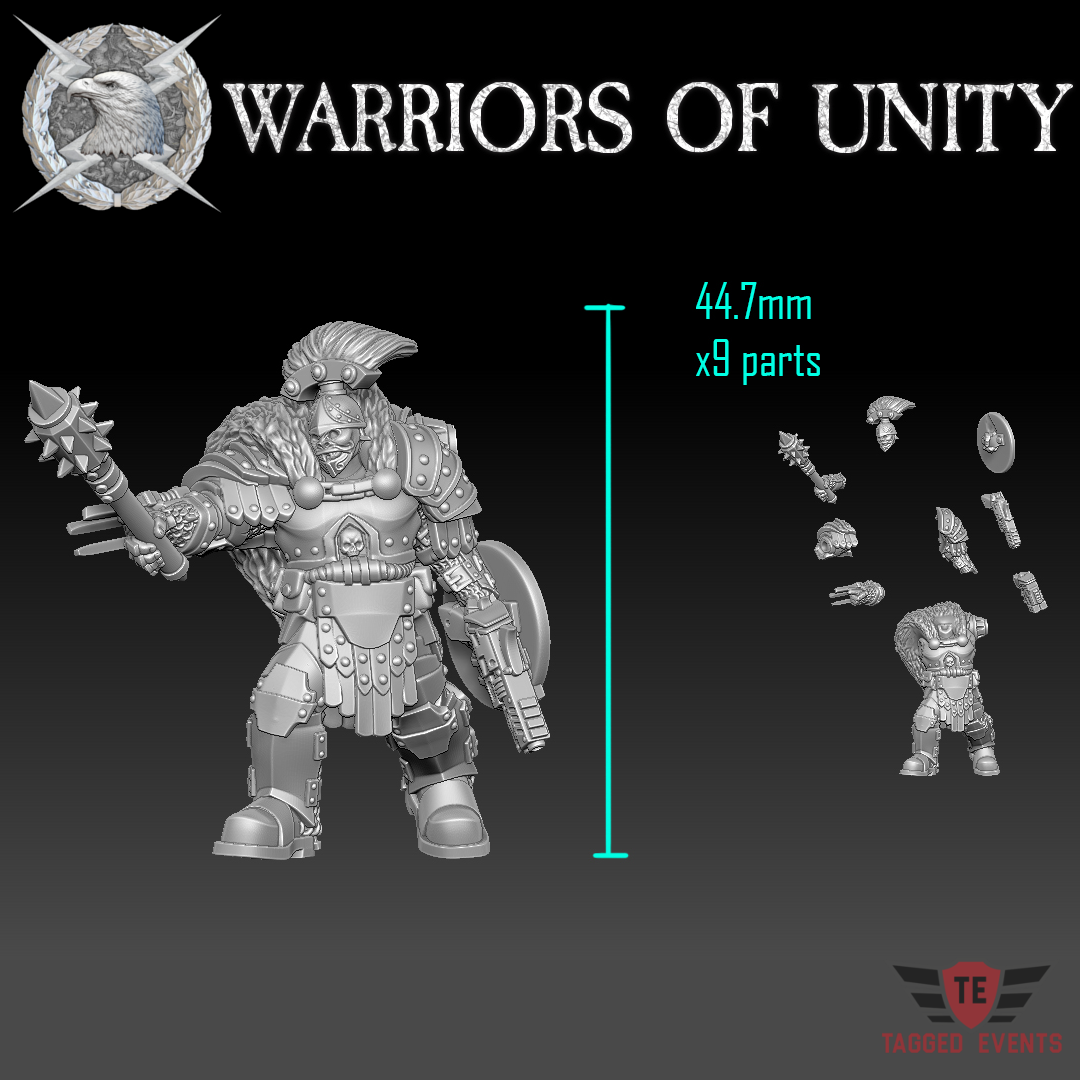 STL file Warriors of Unity - Cohort Commander ⚔️・3D printing model to ...