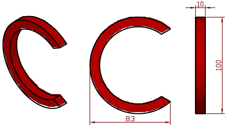 STL file Letter C・3D printer model to download・Cults