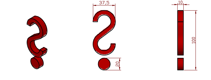 Файл STL Question Mark ・Модель 3D-принтера для загрузки・Cults