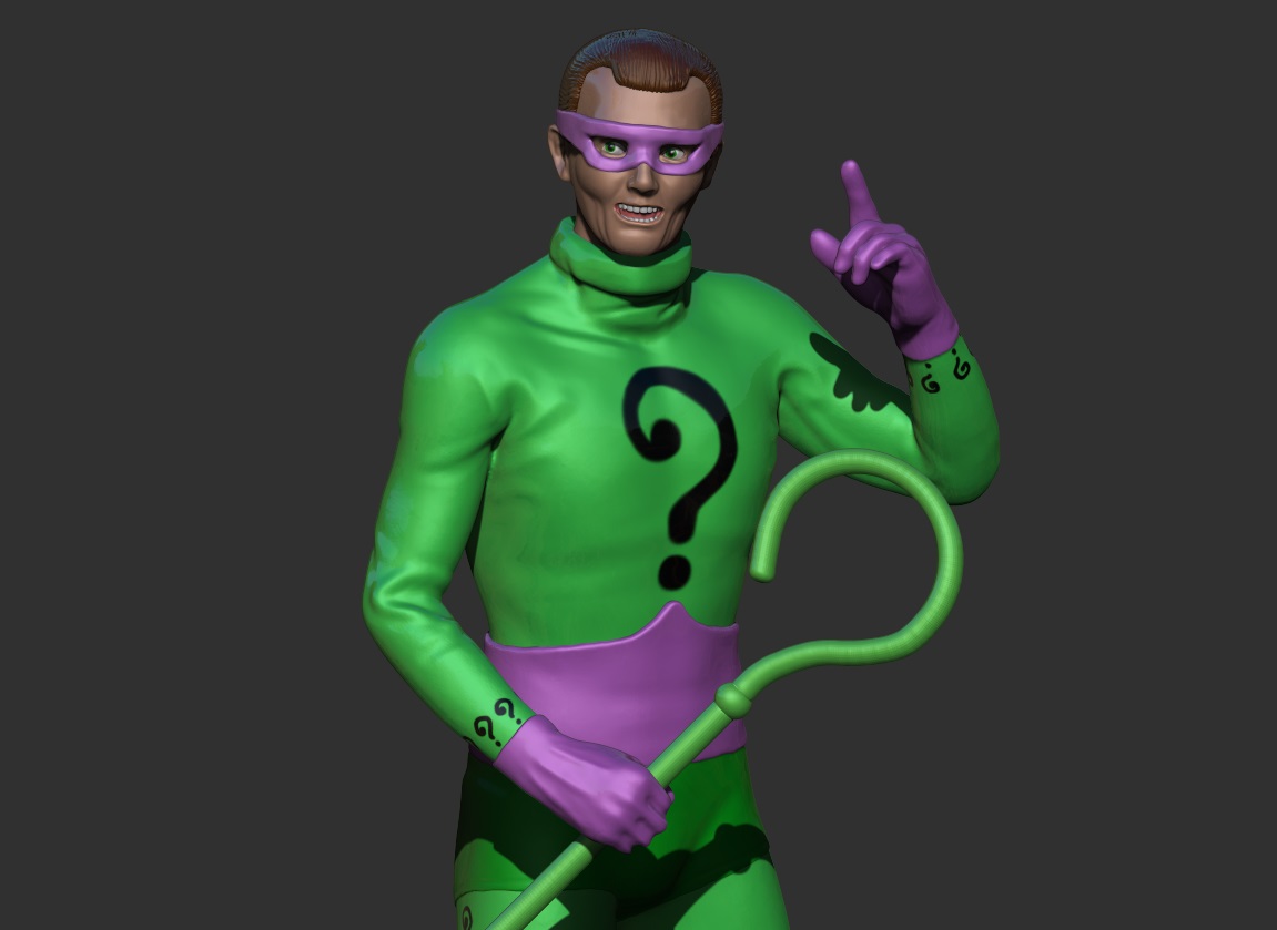 STL file THE RIDDLER '66 -Frank Gorshin-・3D print design to download・Cults