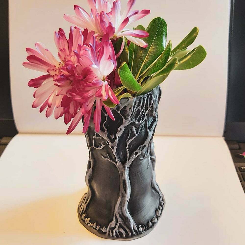 Free STL file Vase With Trees 🏺・3D printable object to download・Cults