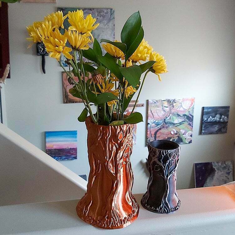 Free STL file Vase With Trees 🏺・3D printable object to download・Cults