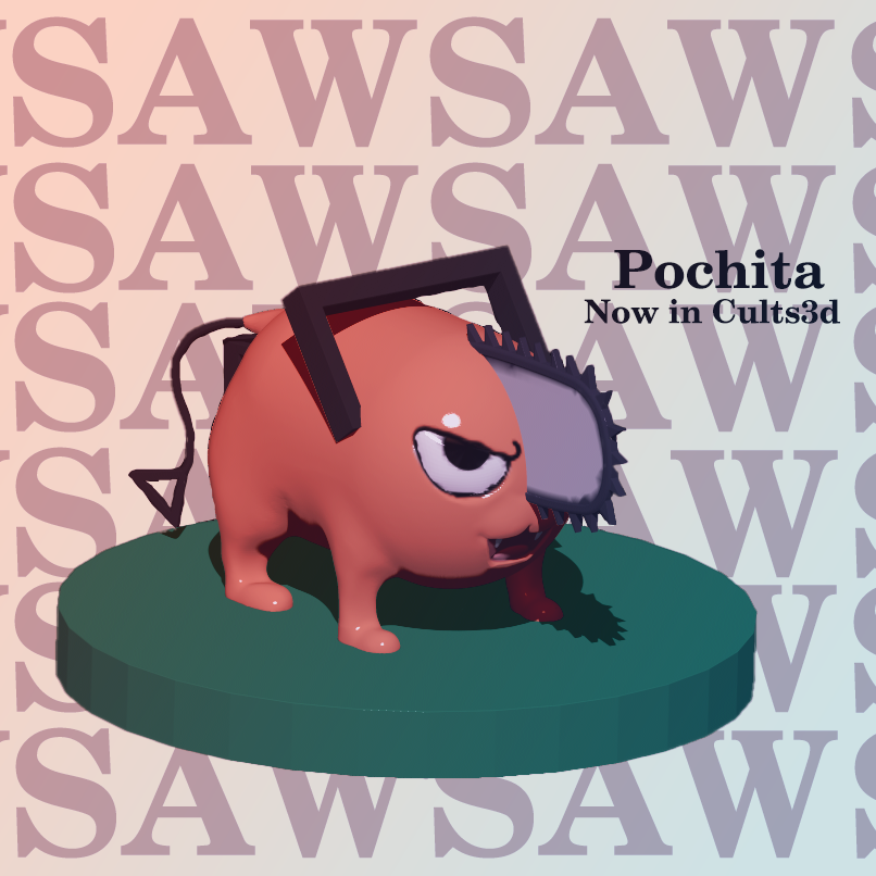 STL file Pochita - ChainsawMan・3D printable design to download・Cults