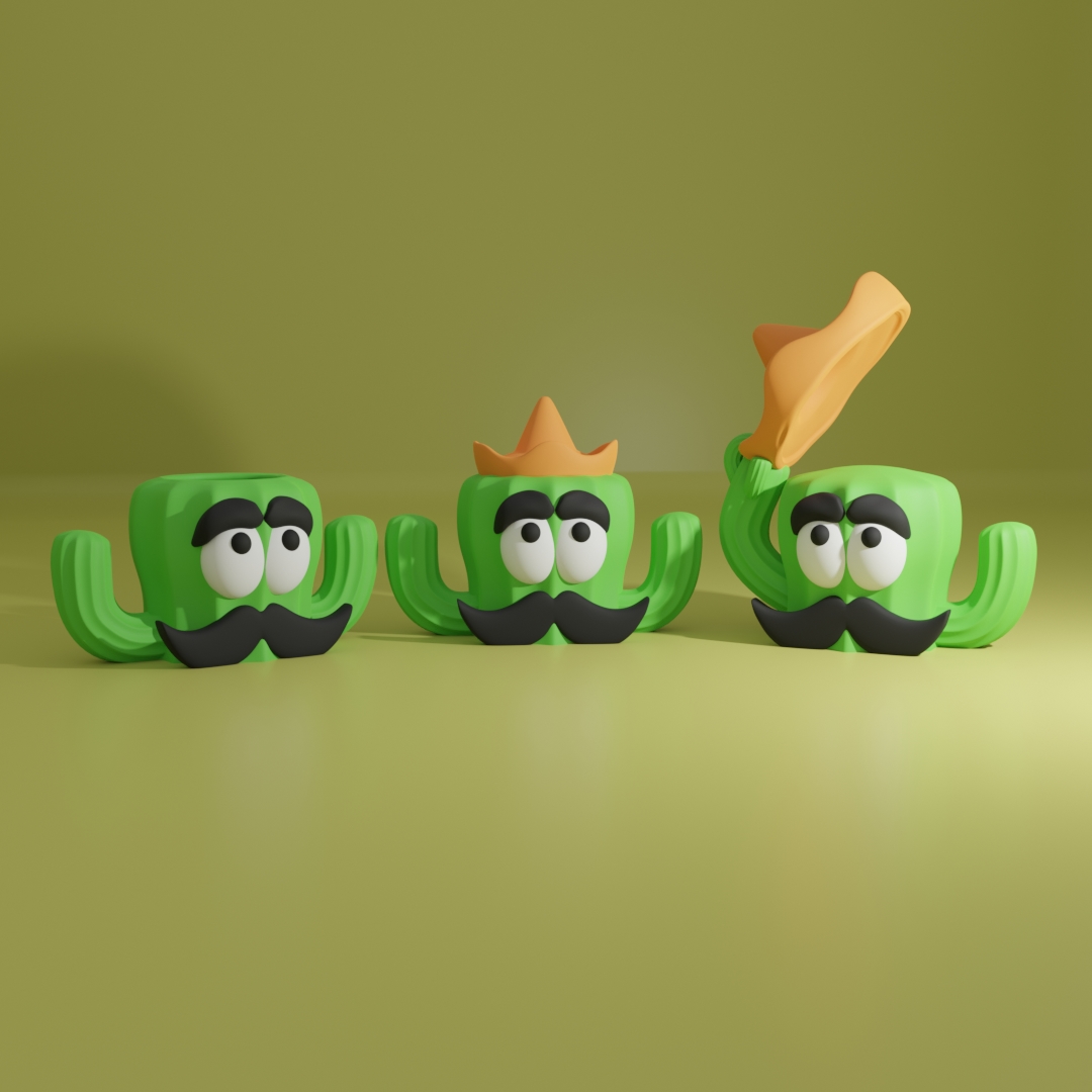 Free 3D file CACTUS POT・Template to download and 3D print・Cults