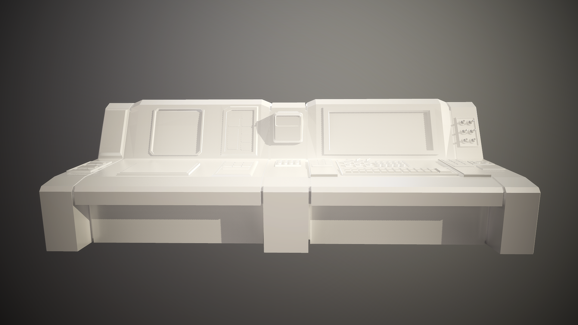 STL file Sci-fi Computer table・3D printable model to download・Cults