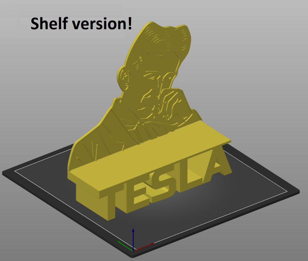 STL file Nikola Tesla desk art・3D printer design to download・Cults