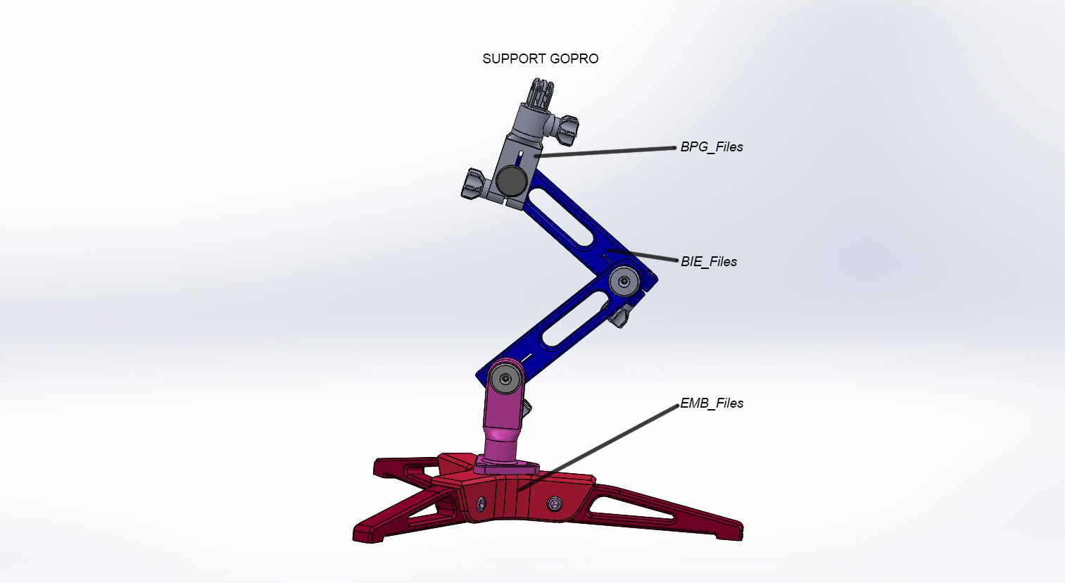 Free 3D file CAMERA / GOPRO ARTICULATED SUPPORT・3D print design to ...