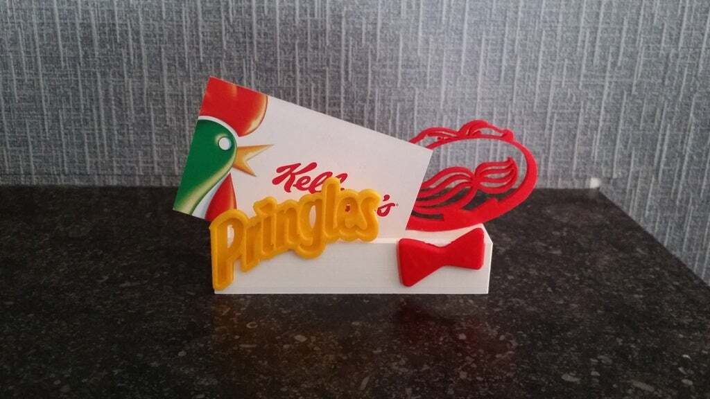 Free STL file Pringles/Kelloggs Business card holder 🏢・Model to ...