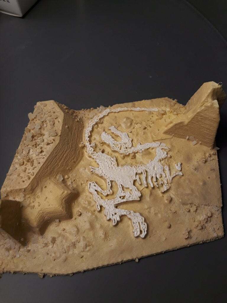 Free STL file Velociraptor Fossil Excavation・3D printing template to ...