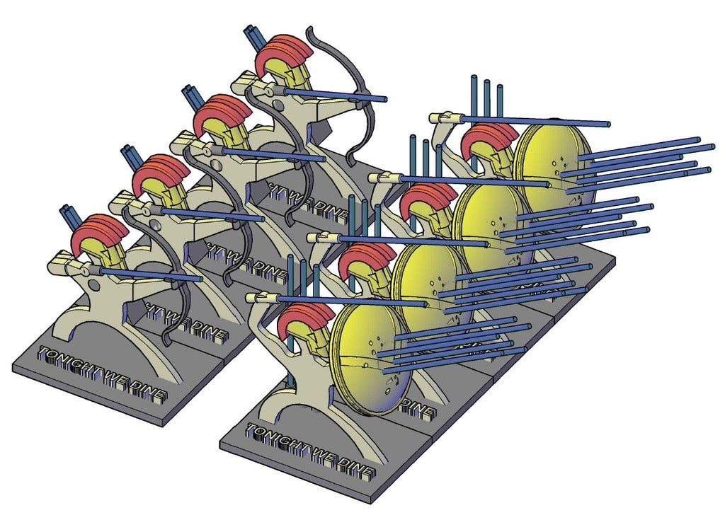 Free STL file Spartan Toothpick Army 🦷・3D printer model to download・Cults