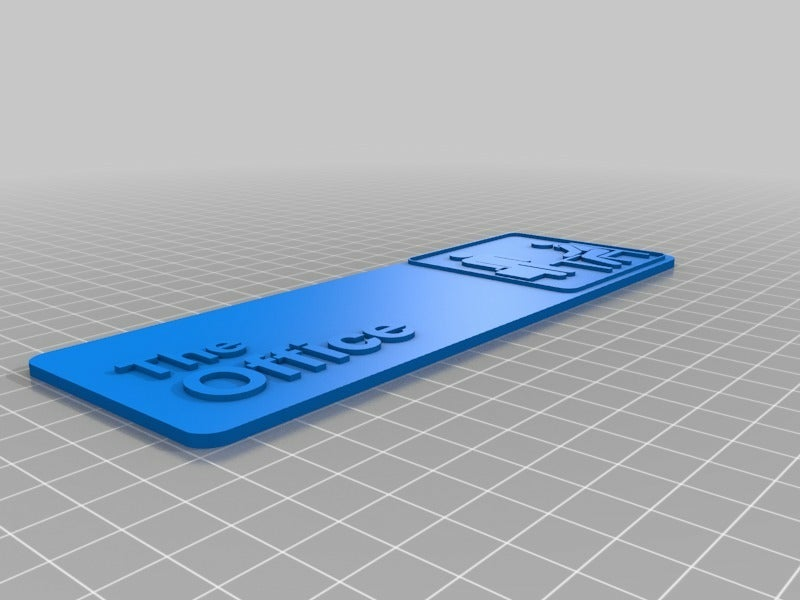 Free STL file The Office Door Sign・3D printing design to download・Cults