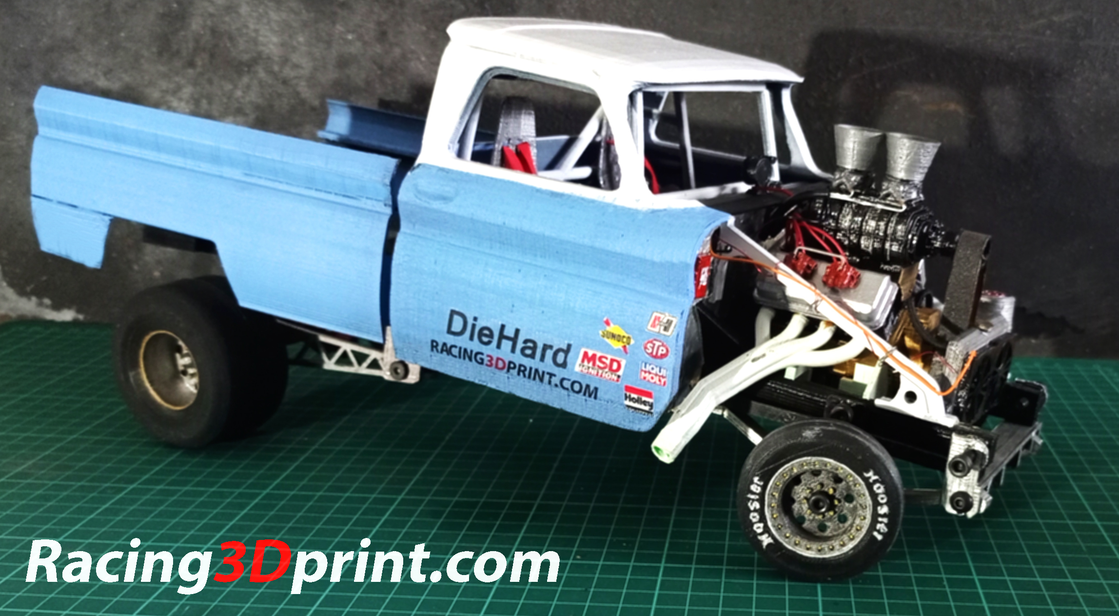 STL file Chevrolet C10 Gasser 1:12・3D printable design to download・Cults