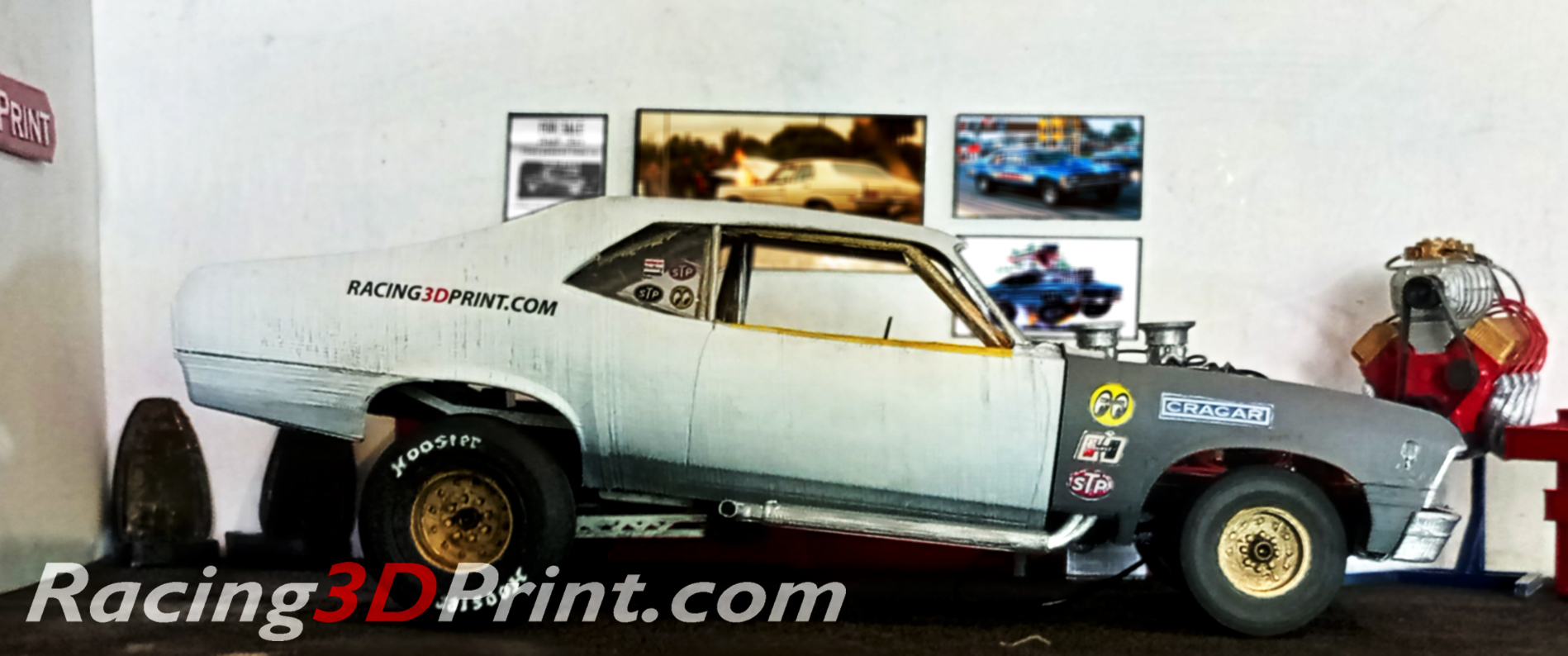 STL file Chevrolet Nova Gasser Nitro Nova 1:12 Scale 🚙・3D printer model ...