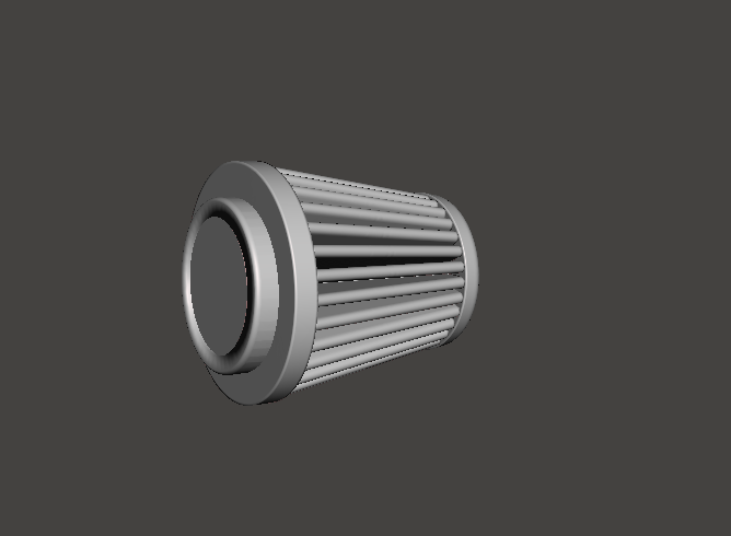 OBJ file AIR FILTER FOR 1/24 ENGINE 🎨・3D printing idea to download・Cults