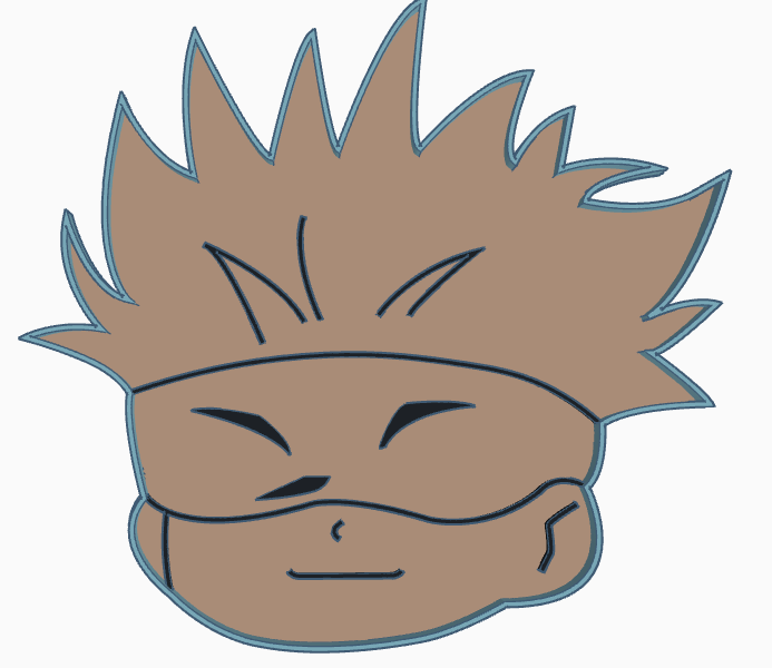 STL file Cookie Cutter Satoru Gojo - Cookie Cutter Satoru Gojo ...