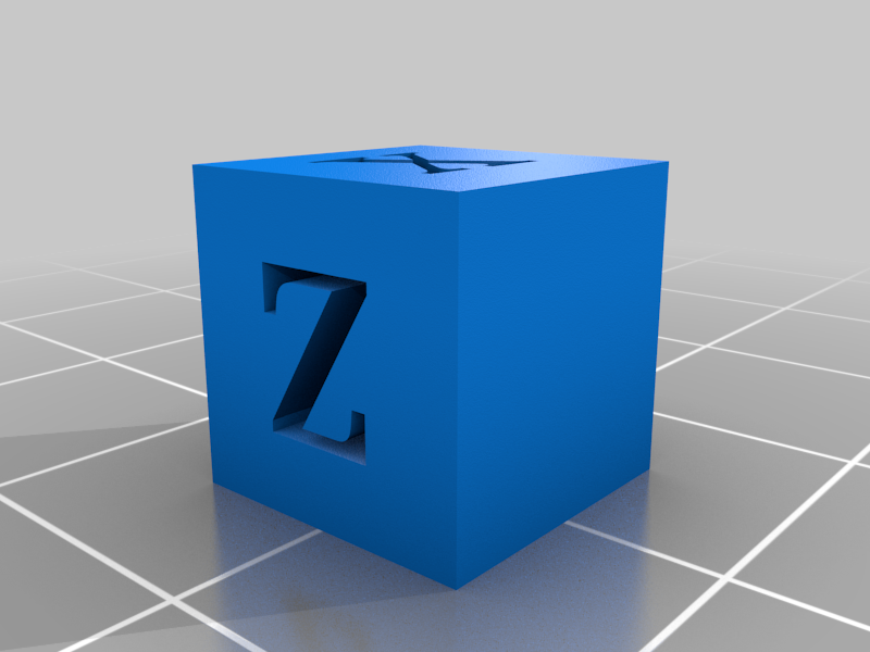 Free STL file X Y Z test cube 1cm 🔧・3D print object to download・Cults