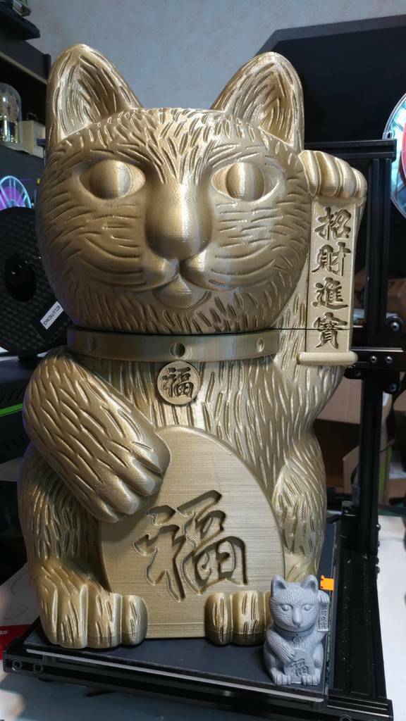 Free STL file Creality CR-10 Cat Plus Giagantic Cookie Jar Cat・3D ...