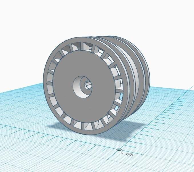 Free STL file Tamiya Thunder Shot 46001 - Rims (jantes)・3D print design ...