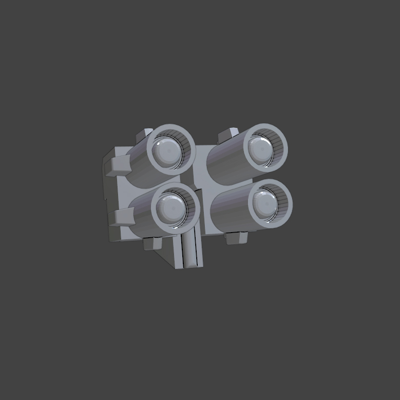 Free 3D file Quad Pod Smoke Launcher・3D printer model to download・Cults