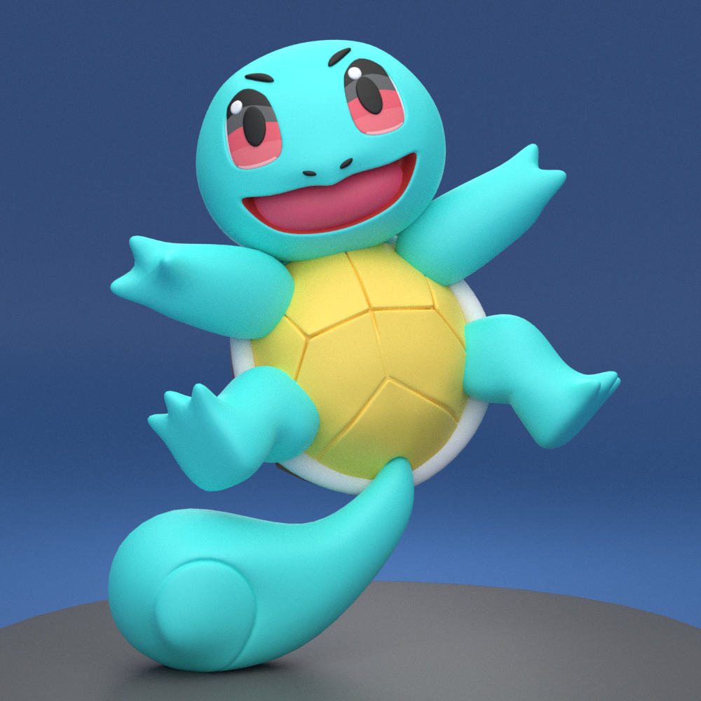 STL file Squirtle 👹・3D printer design to download・Cults