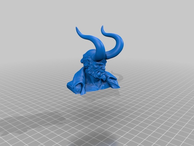 Free STL file hellboy bust・3D printing idea to download・Cults