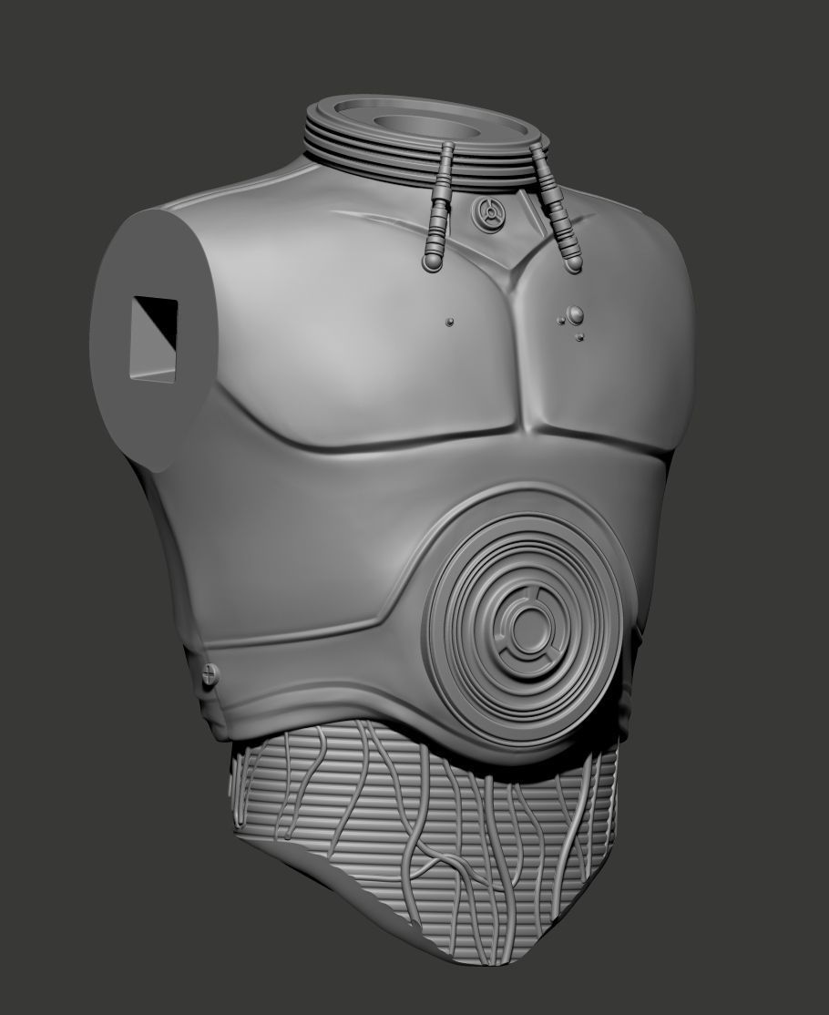 STL file C-3PO protocol droid from Star Wars 3D print model 🤖・3D ...