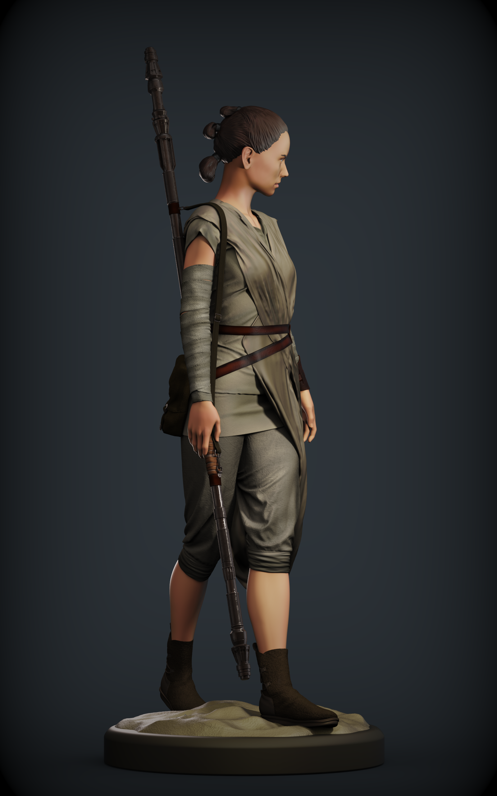 STL file Rey scavenger 3d print model ・3D print object to download・Cults