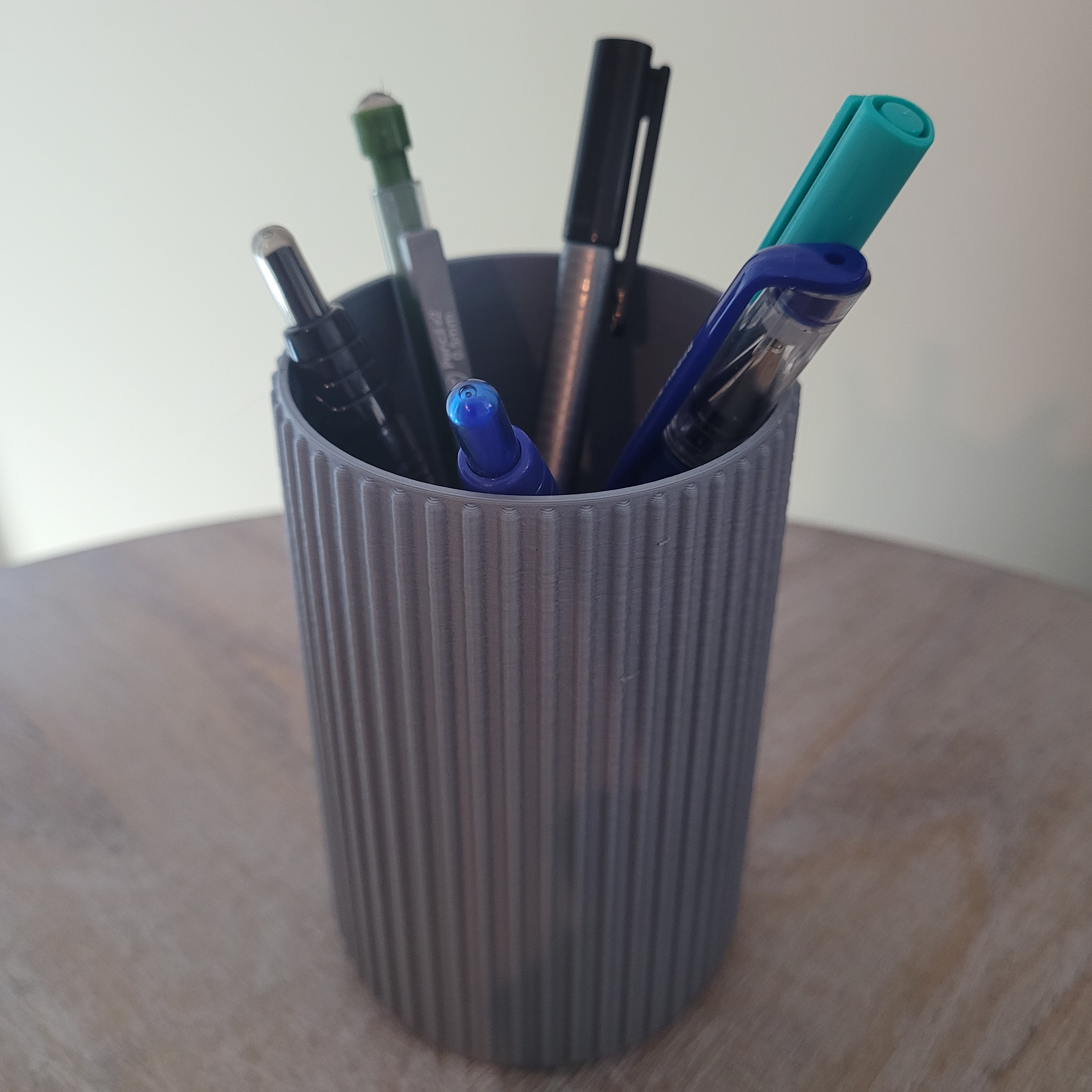 Free STL file Ribbed Pencil or Toothbrush Holder・3D print model to ...