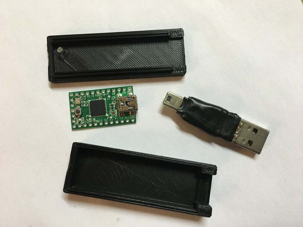 Free STL file Teensy 2.0 Flash Drive Case E CORP・3D printable model to ...