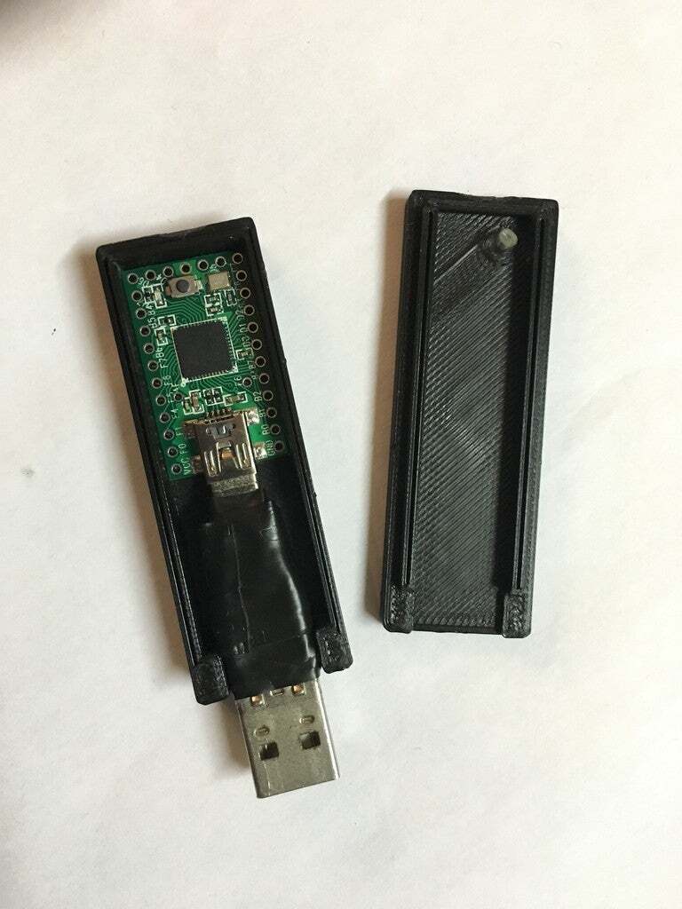 Free STL file Teensy 2.0 Flash Drive Case E CORP・3D printable model to ...