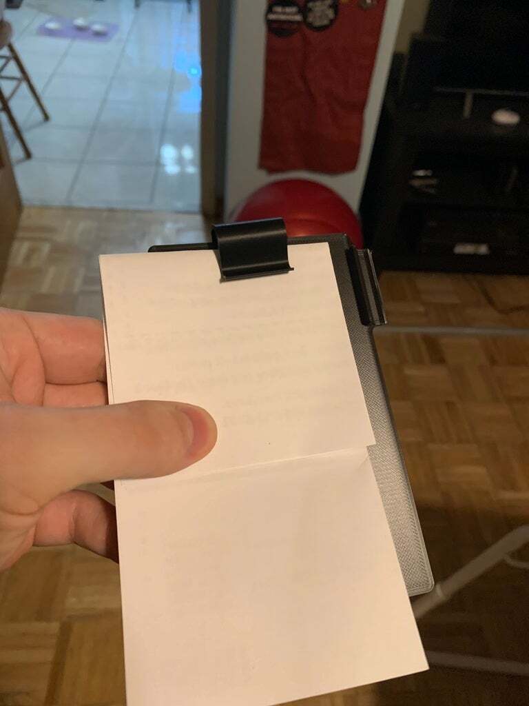 Free STL file NotePad Holder 7mm Remix・Model to download and 3D print・Cults