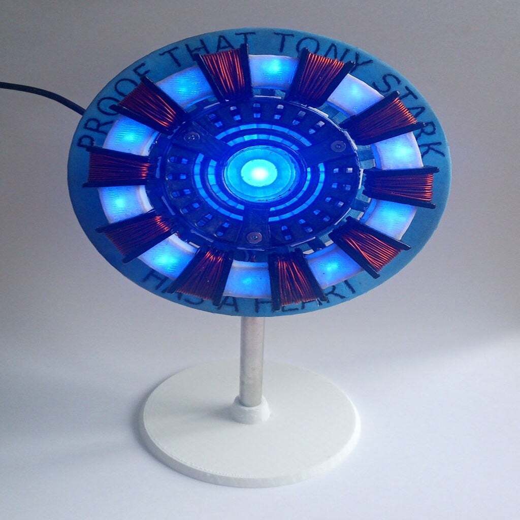 Free STL file Iron Man Arc Reactor Mark I (Remixed)・3D printing idea to ...